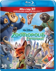 Zootopia 3D Blu-ray (Zootropolis 3D) (Norway)