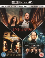 Robert Langdon 3-Movie Set 4K Blu-ray (Inferno / Angels & Demons / The Da Vinci Code) (United ...