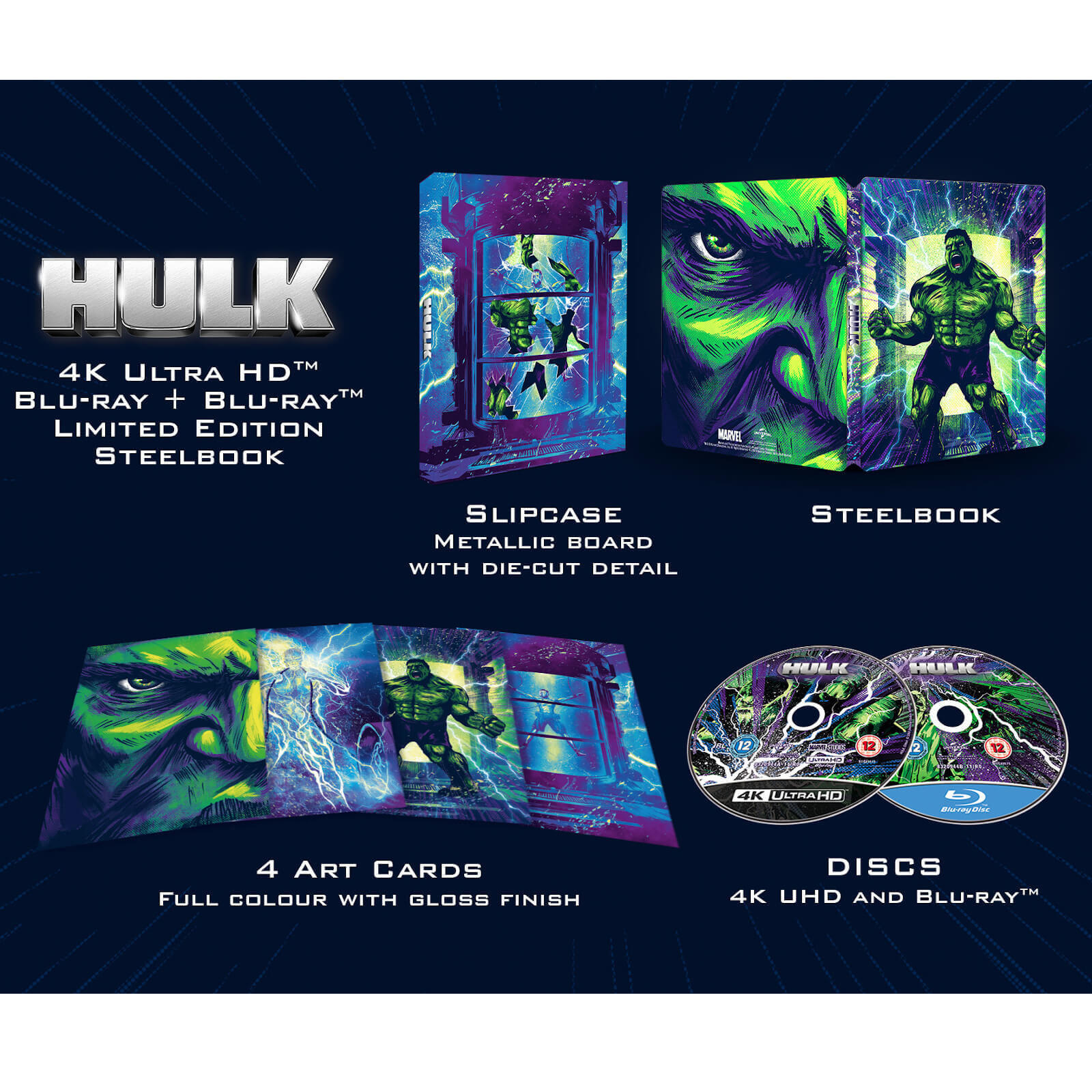 Hulk 4K Blu-ray Release Date April 13, 2020 (Zavvi Exclusive SteelBook ...