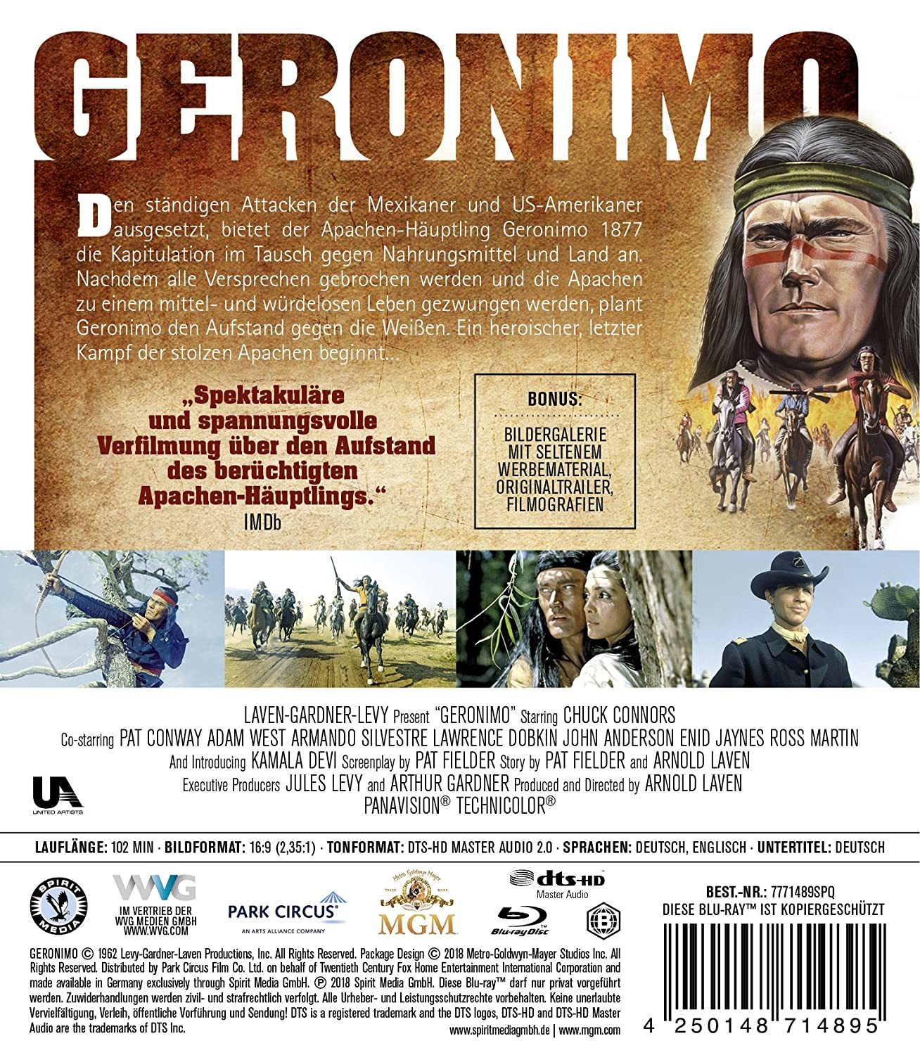 Chuck Connors As Geronimo