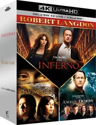 Robert Langdon 3-Movie Set 4K Blu-ray (The Da Vinci Code / Angels & Demons / Inferno) (France)