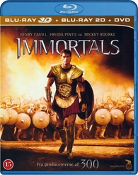 Immortals Blu-ray (Blu-ray 3D + Blu-ray + DVD) (Denmark)