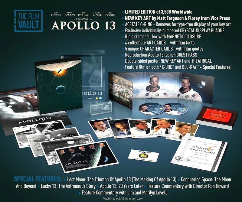 Apollo 13 4K Blu-ray (Limited Film Vault Edition) (Denmark)