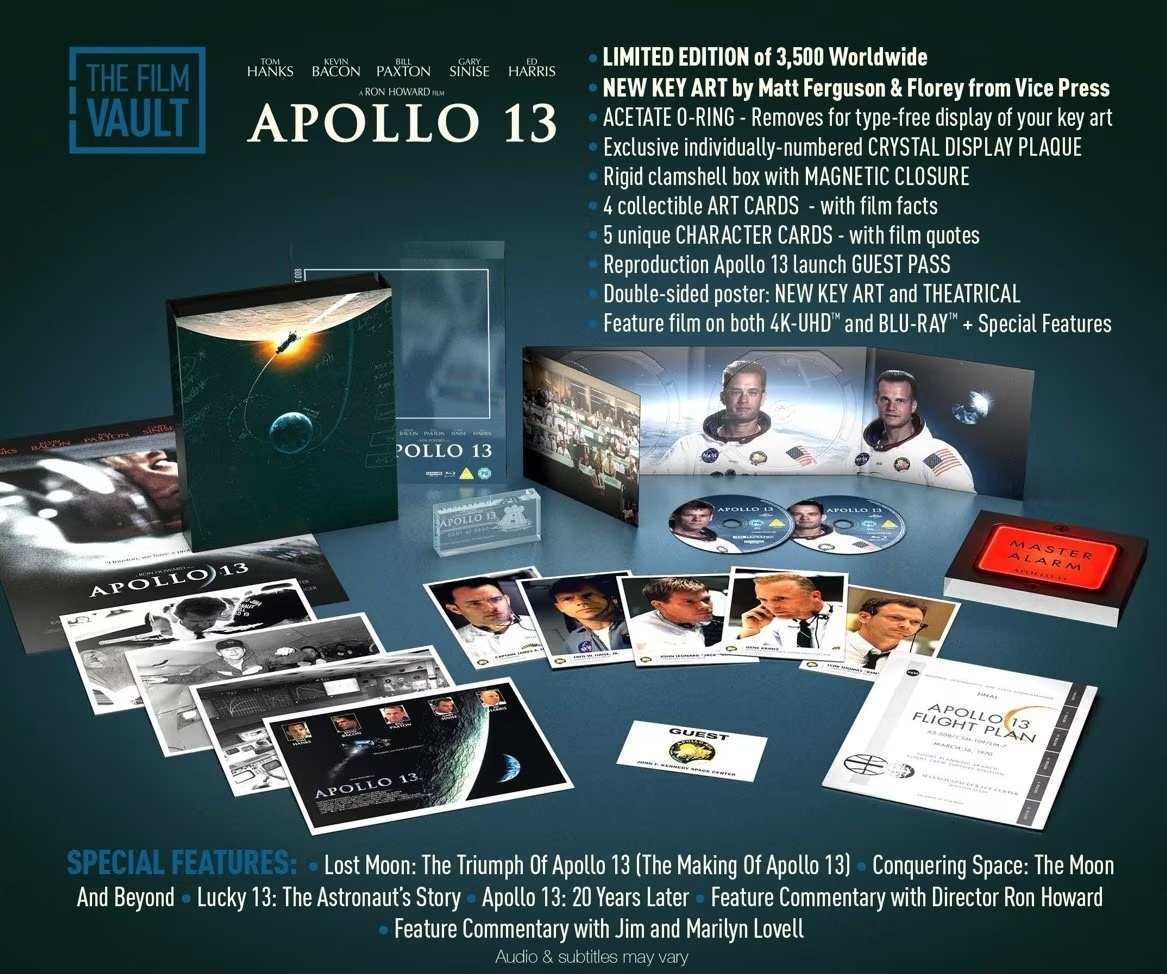 Apollo 13 4K Blu-ray (Limited Film Vault Edition) (Sweden)