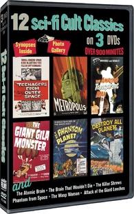 12 Sci-Fi Cult Classics on 3 DVDs DVD