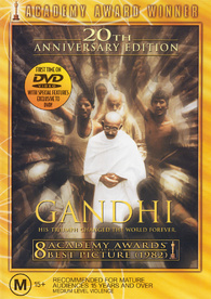 Gandhi DVD (20th Anniversary Edition) (Australia)