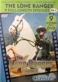 The Lone Ranger - Volume 1 DVD (9 Full-Length Episodes)