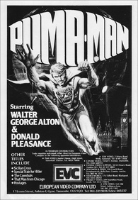 The Pumaman DVD (L'uomo Puma)