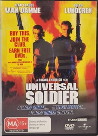 Universal Soldier DVD (Australia)