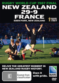 Rugby World Cup 1987 Final: New Zealand v France DVD (Australia)