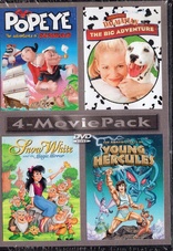 4-Movie Pack DVD (Popeye The Adventures of Sinbad, Operation Dalmation ...
