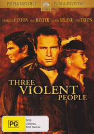 Three Violent People DVD (Australia)