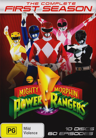 Mighty Morphin Power Rangers: The Complete First Season DVD (Australia)