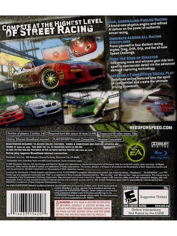 Need for Speed: Prostreet PS3