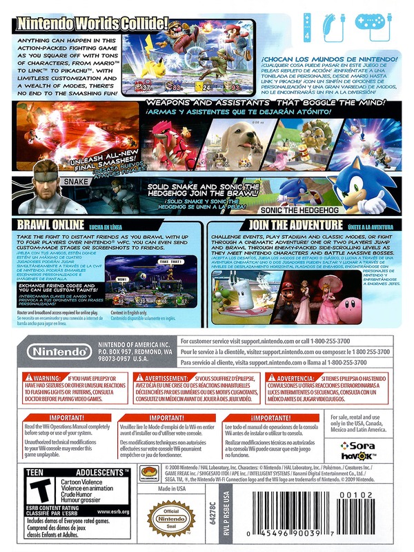 Super Smash Bros. Brawl Wii