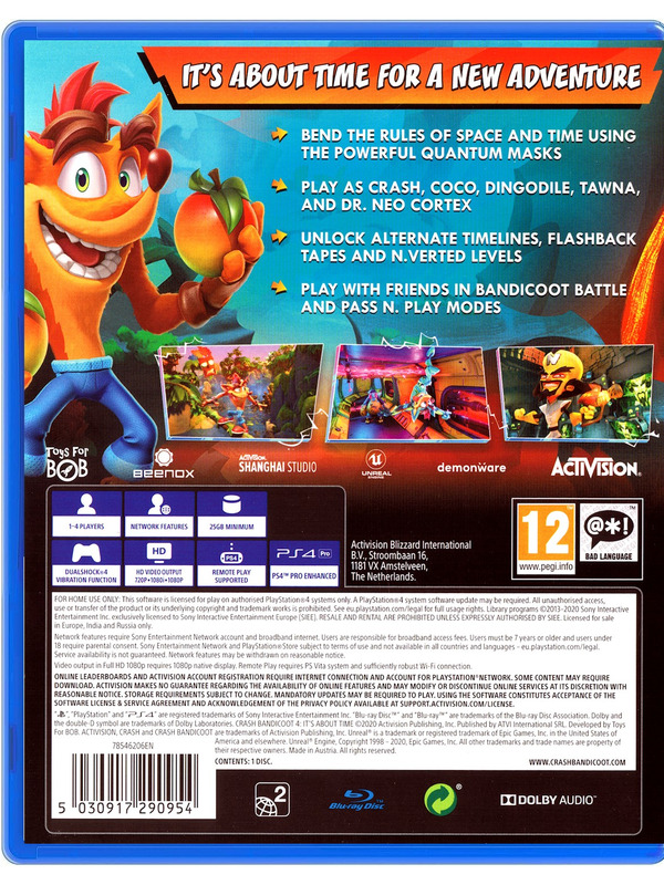 Crash Bandicoot 4: It's About Time PS4