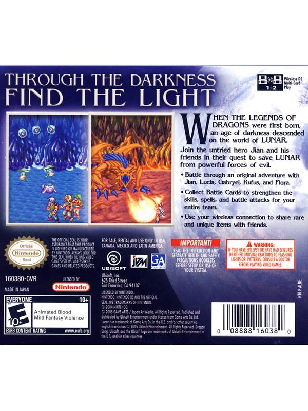 Lunar: Dragon Song DS