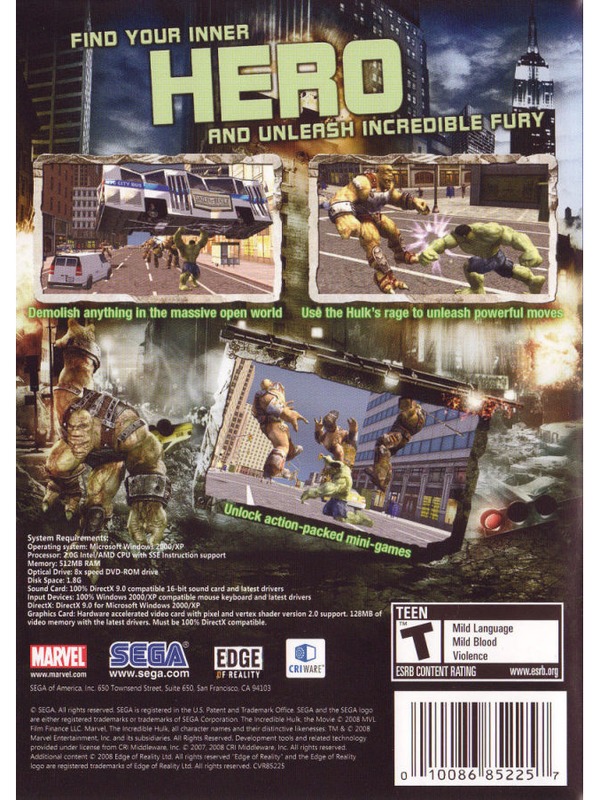 The Incredible Hulk PC