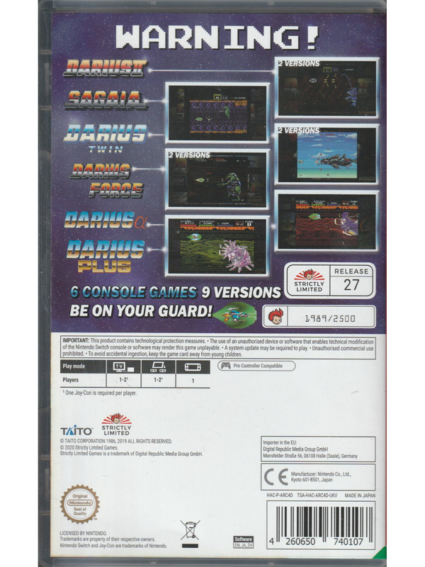 Darius Cozmic Collection Console Switch