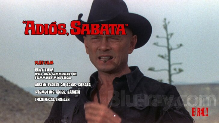 The Sabata Trilogy Blu-ray (Sabata / Adiós Sabata / Return of Sabata ...