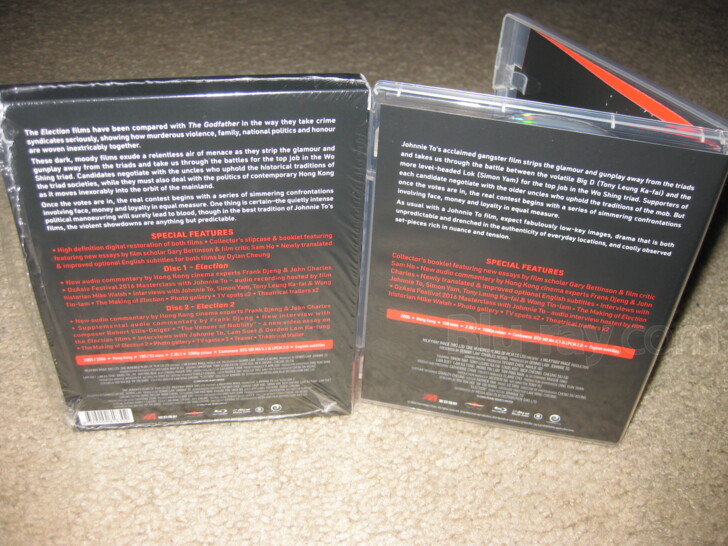 Election and Election 2 Blu-ray (Australia)