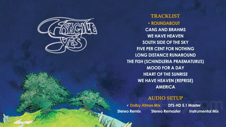Yes: Fragile Blu-ray (Atmos Super Deluxe Edition | Blu-ray Audio)