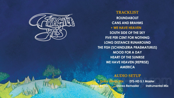 Yes: Fragile Blu-ray (Atmos Super Deluxe Edition | Blu-ray Audio)